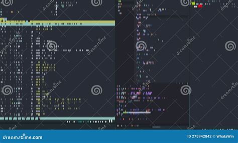 Programming Console With Dark Background Coding Vector Illustration Stock Vector Illustration