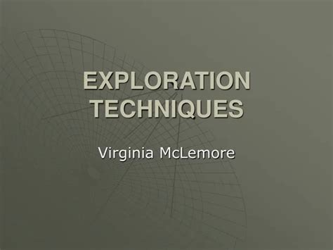 Ppt Advanced Techniques In Uranium Exploration Powerpoint