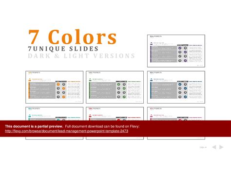 Lead Management PowerPoint Template PPT Slide Deck