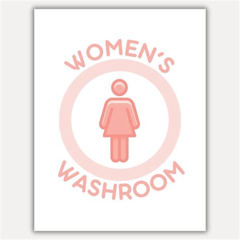 Womens Restroom Sign Printable Womens Bathroom Sign Printable Womens