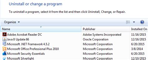 Remove Stuck Entries From Programs And Features