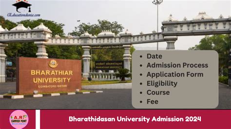 Bharathidasan University Admission 2024 Ar Carrier Point
