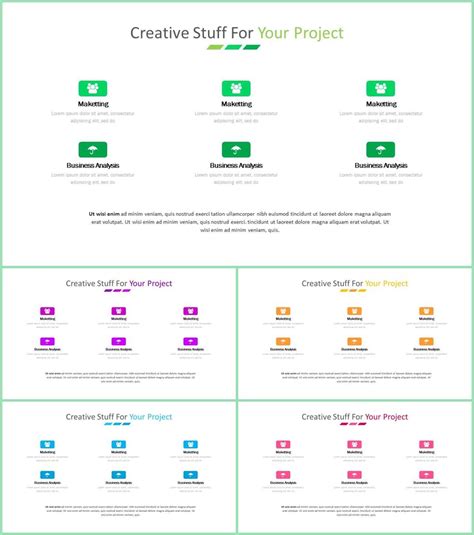 중점항목 피피티 템플릿 And 파워포인트 배경 녹색 Poipl