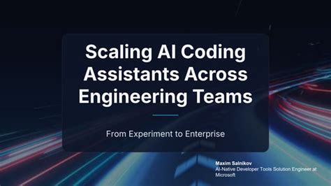 From Experiment To Enterprise Scaling Ai Coding Assistants Across