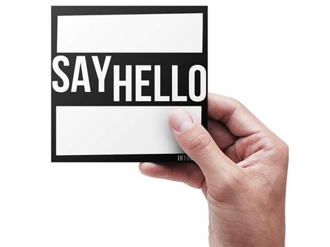 Introvert Sticker Say Hello Sticker Laptop Sticker Waterbottle