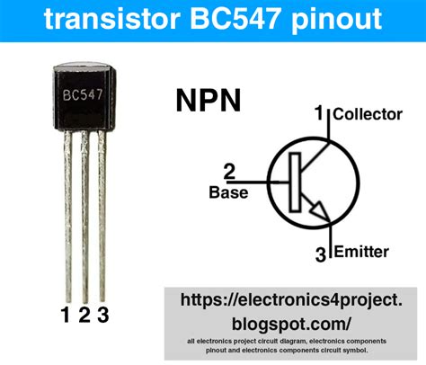 Bc547 Transistor Pinout Diagram Configuration Equival