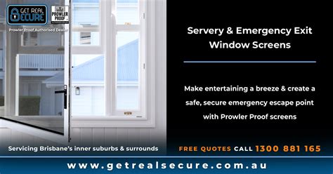 servery and emergency exit windows brisbane get real secure 1300
