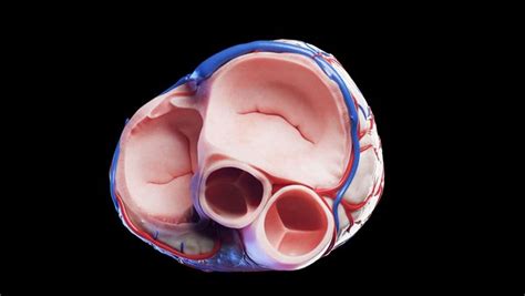modelo 3d Sección transversal médicamente precisa del corazón humano