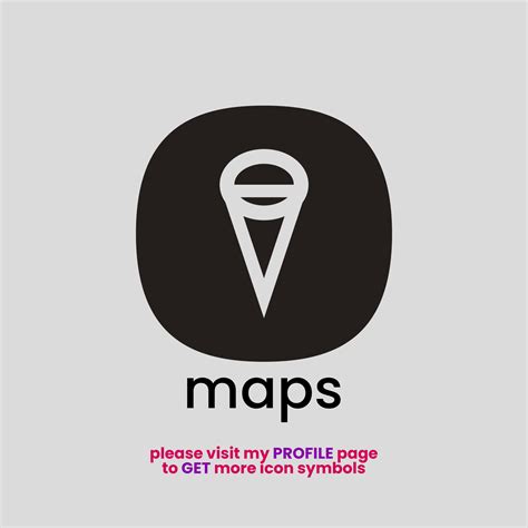 abstract geometric maps symbol for app icon or company logo cut out