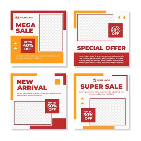 Premium Vector | Editable modern social media post template