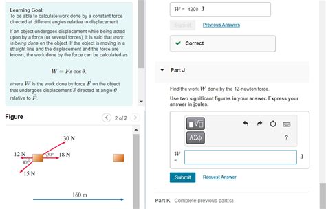 solved learning goal to be able to calculate work done by a