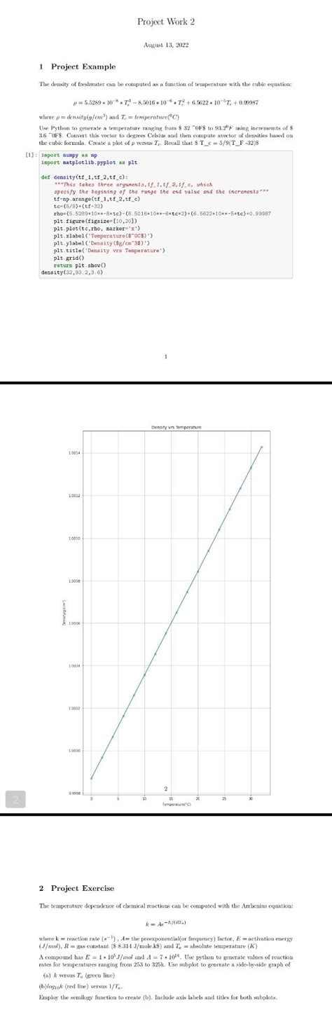 solved “1 project example” would guide you to solve “2