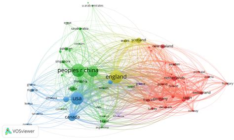 Co Author Regional And National Network Maps A A Map Of Network Download Scientific Diagram