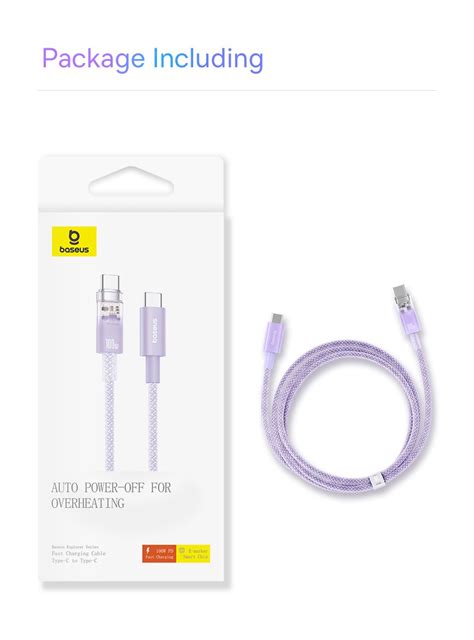 Cáp Sạc Nhanh Baseus Explorer Series 2 Fast Charging Cable C To C