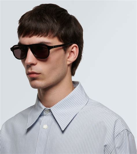 블랙 에비에이터 선글라스 Bottega Veneta Mytheresa