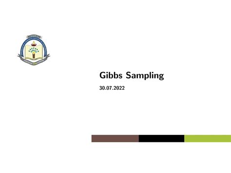 Gibbs Sampling Is A Markov Chain Monte Carlo MCMC PDF