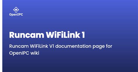 runcam wifilink 1 documentation