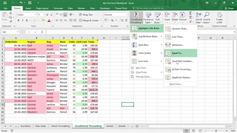 EXCEL - Sheet Formatting - Conditional Formatting - Highlight cell rules #viralvideo # ...