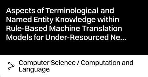 Aspects Of Terminological And Named Entity Knowledge Within Rule Based