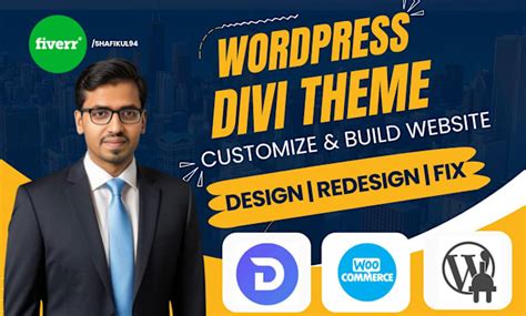 design or redesign your wordpress website using divi builder by