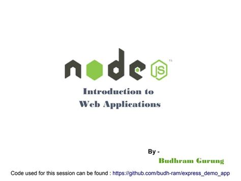 Nodejs Express Framework Ppt