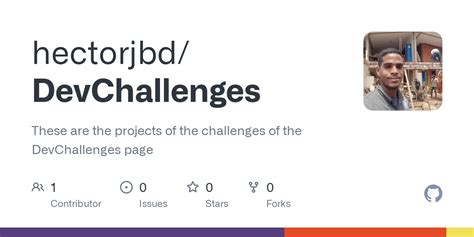 GitHub Hectorjbd DevChallenges These Are The Projects Of The Challenges Of The DevChallenges Page