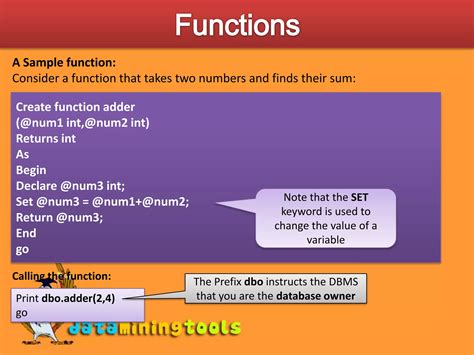 Ms Sql Server Sql Functions And Procedures Pptx