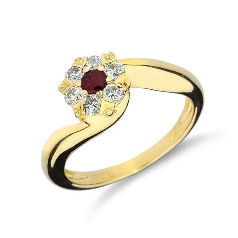 Ruby Diamond Gold Orb Bypass Ring For Sale At 1stdibs
