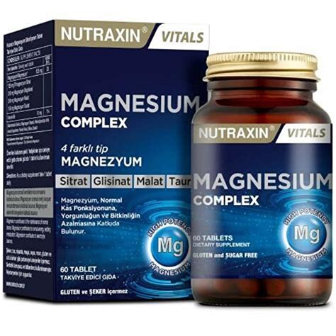 Nutraxin Magnesium Complex Vitamin B6 60 Tablet Fiyatları Ve Modelleri