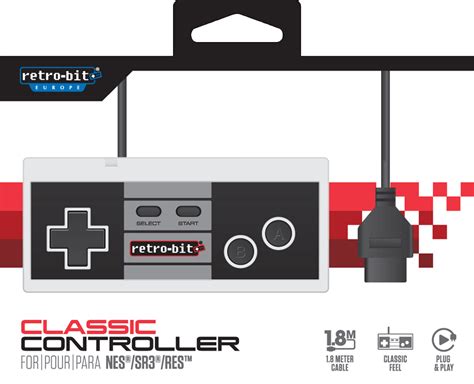 Accessory Bundles And Add Ons Retro Bit Nintendo 8 Bit Classic Controller Nes New Retro Bit