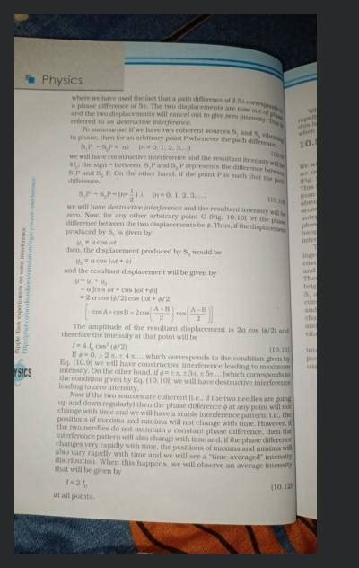 Physicswhere We Have Used The Fact That A Path Difference Of 25λ Corres