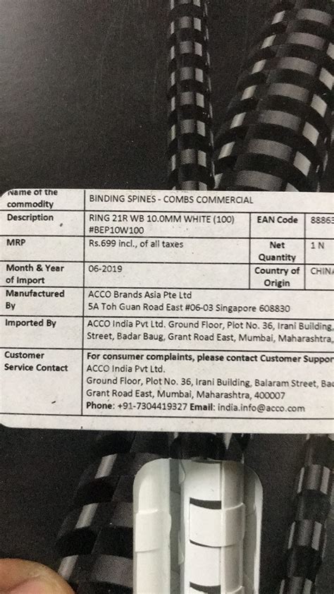 GBC Plastic Binding Combs R Mm With Sheet Capacity Black Box Of Amazon In