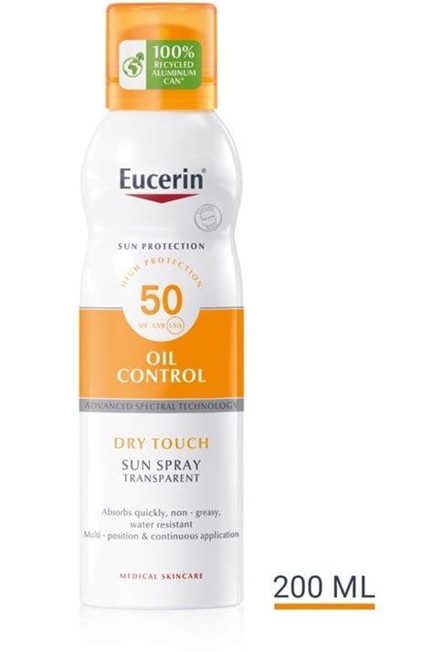 Eucerin Sun Spf50 Прозрачен Слънцезащитен Аерозол Спрей 200ml Subra