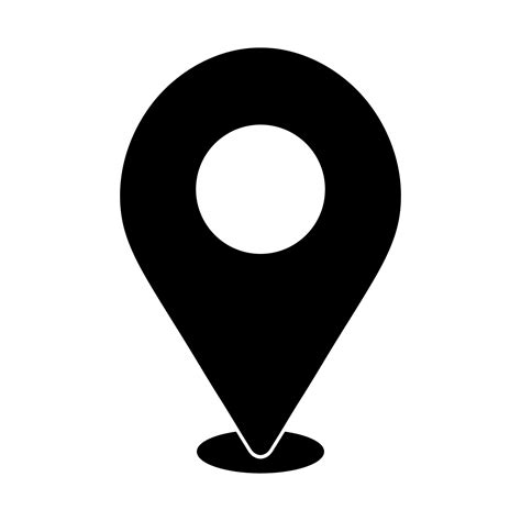 Black Location Pin Flat Icon Vector Gps Map Pointer Symbol 22602440 Vector Art At Vecteezy
