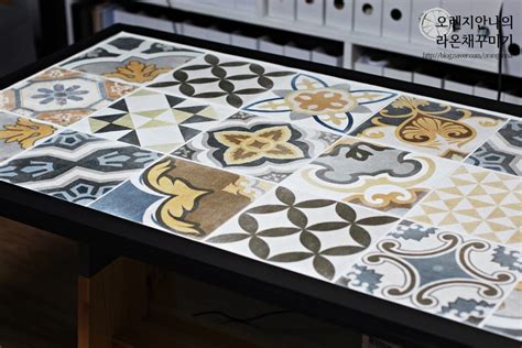 타일테이블 만들기 거실 좌탁 리폼 네이버 블로그