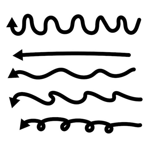 무료로 다운로드 가능한 물결 모양의 화살표 벡터 And 일러스트