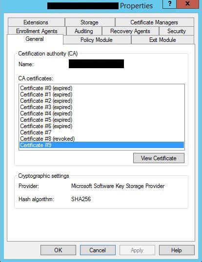 Backup Of Certificate Authority Fails With Keyset Does Not Exist