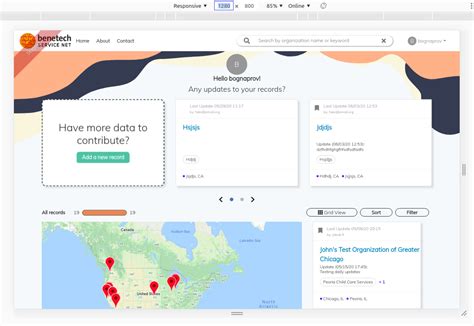 Add Map View For Records Issue Openreferral ServiceNet GitHub