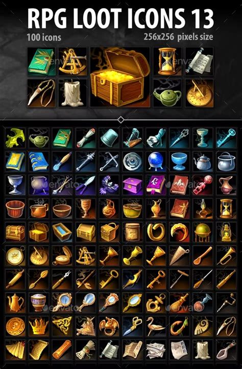 RPG Loot Icons 13 Rpg Icon Dungeons And Dragons Game