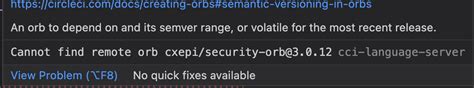 Extension Warns That All Private Orbs Are Invalid · Issue 33 · Jodyheavenercircleci Vscode