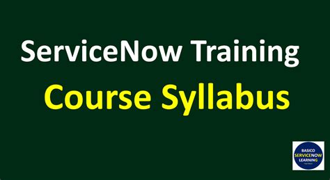 Servicenow Course Content Servicenow Training Material Basico