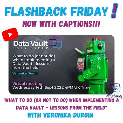 Data Vault User Group On Linkedin Data Meetup Event Dataevent Datavault