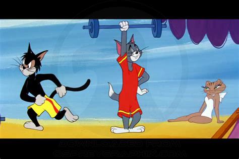 Tom And Jerry Muscle Beach Tom