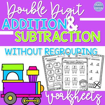 Double Digit Addition And Subtraction Without Regrouping Worksheets
