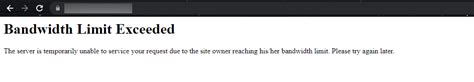 What A 509 Bandwidth Limit Exceeded Error Is And How To Fix It