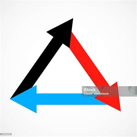 삼각형의 화살표가 있는 벡터 인포그래픽 디자인 템플릿 개념에 대한 스톡 벡터 아트 및 기타 이미지 개념 개념 기호 개발 Istock