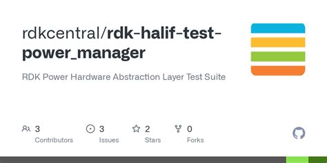 github rdkcentral rdk halif test power manager rdk power hardware