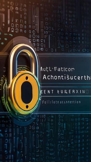 Premium Photo Multifactor Authentication Lock Symbol With Key And
