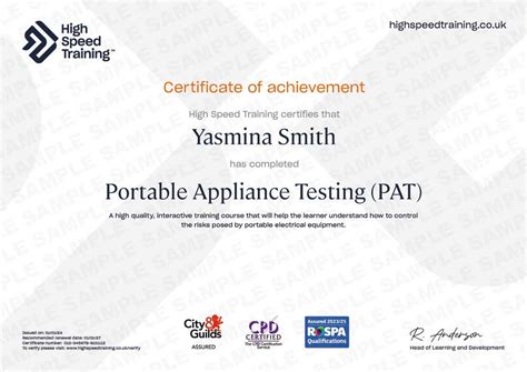 Pat Testing Course Same Day Certificate Online Course