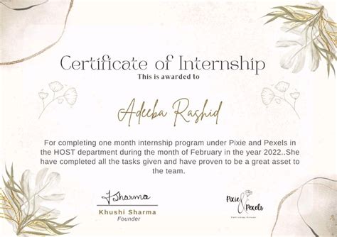 adeeba rashid on linkedin completed my internship all thanks to pixie